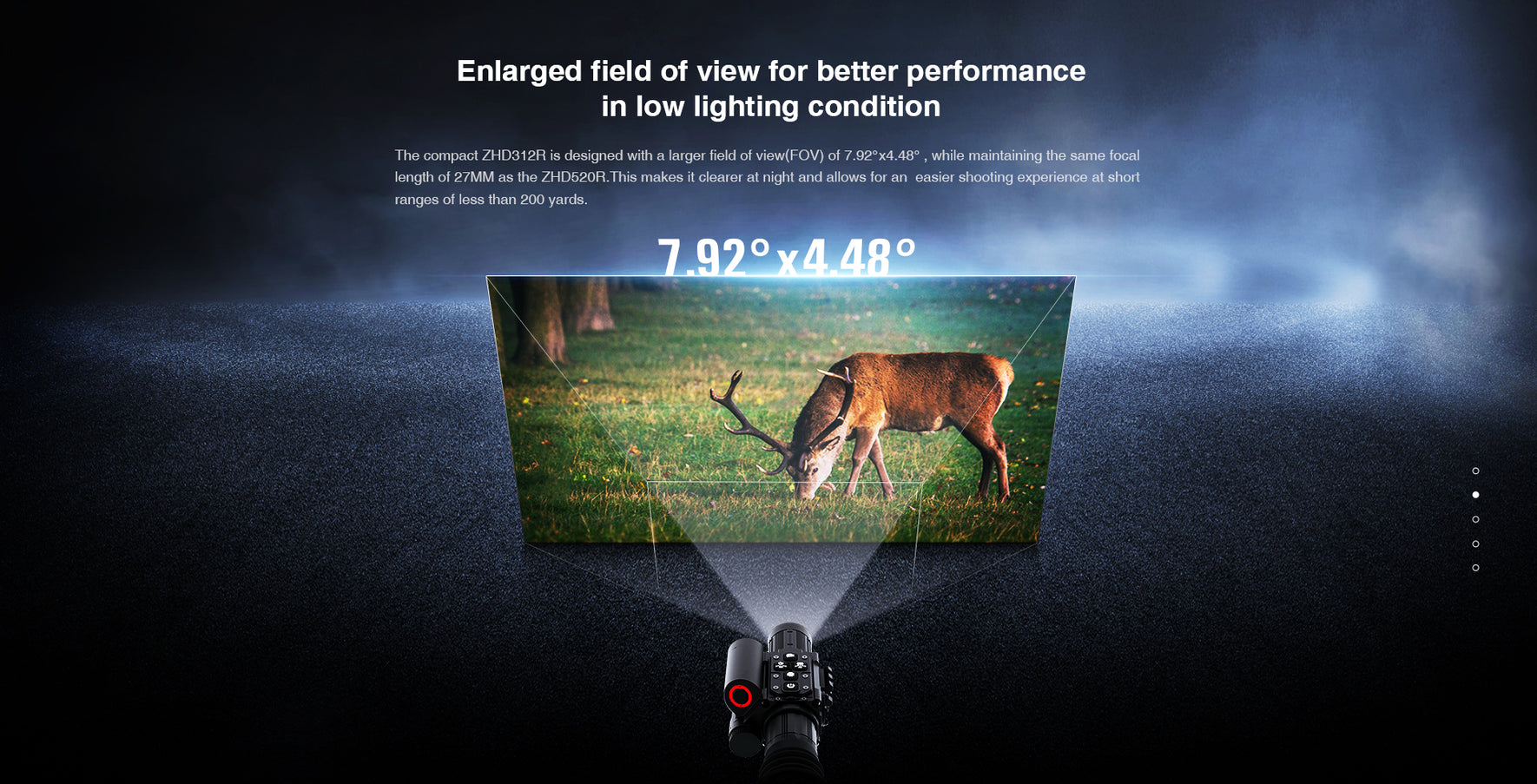 ZHD312R - ZULUS HD 3-12X Digital Night Vision Scope with Laser Rangefi ...