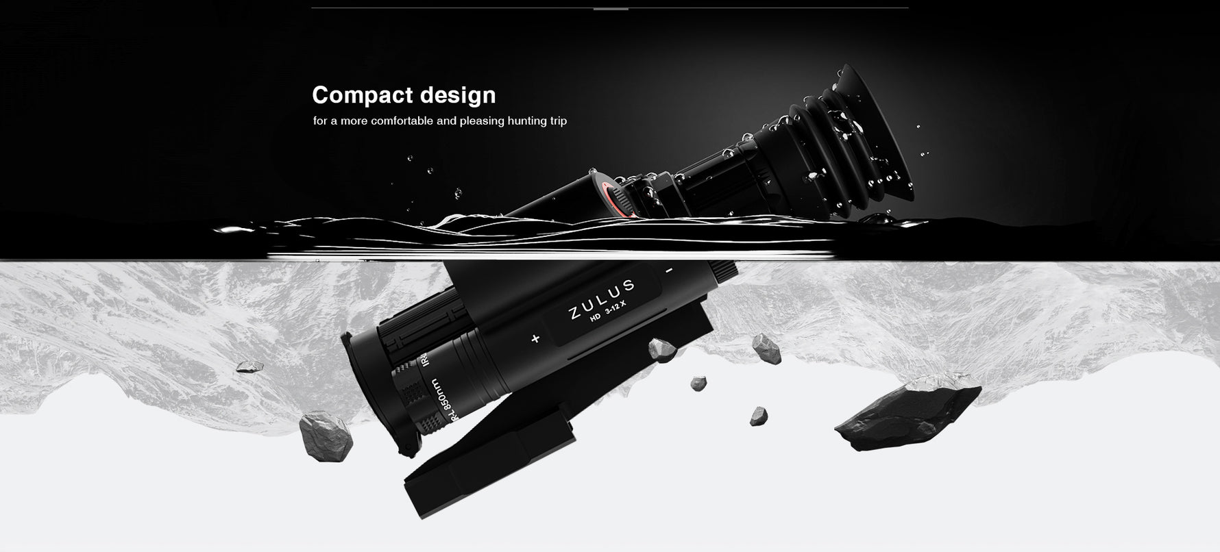 ZHD312R - ZULUS HD 3-12X Digital Night Vision Scope with Laser Rangefi ...